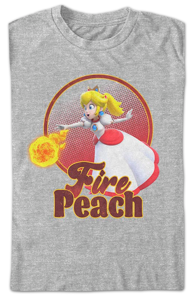Fire Peach Super Mario Bros. T-Shirt