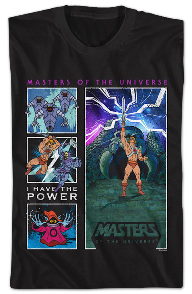 I Have the Power Collage Masters of the Universe T-Shirt