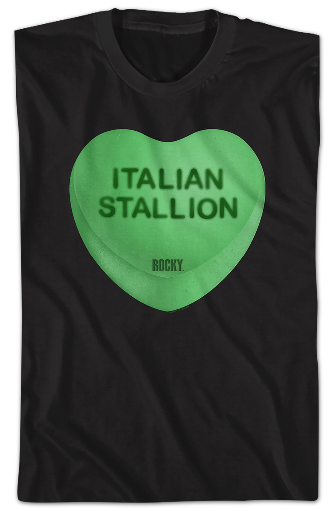 Italian Stallion Candy Heart Rocky T-Shirt
