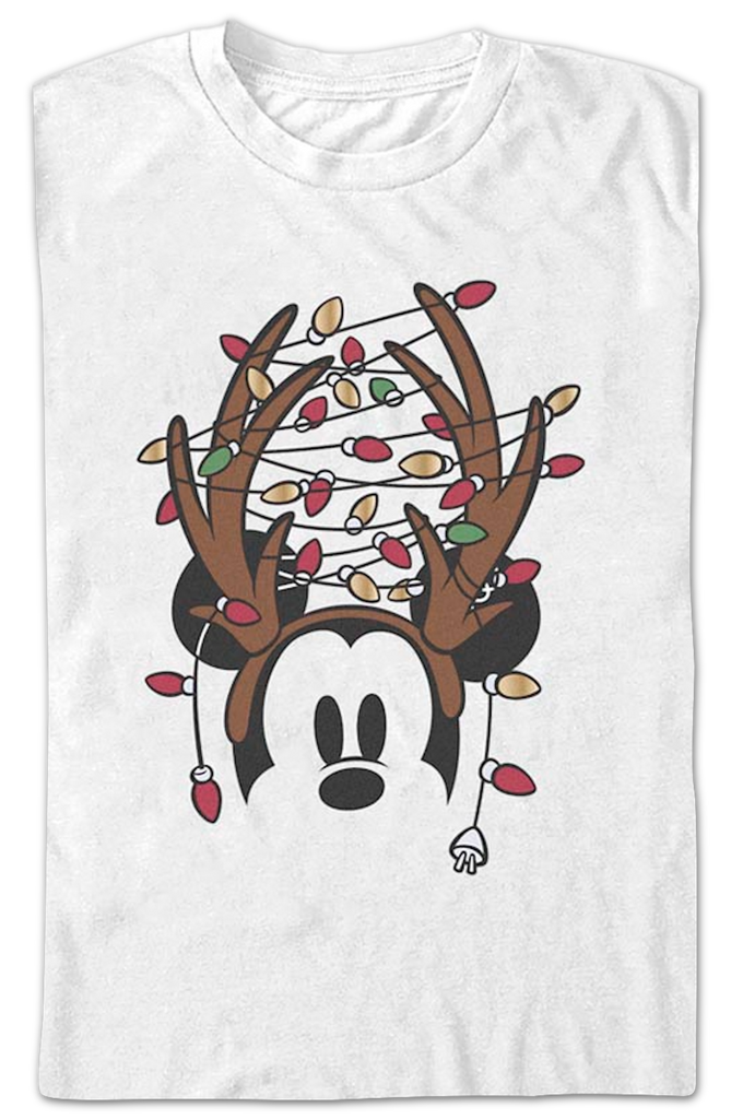 Mickey Mouse Antlers Disney T-Shirt