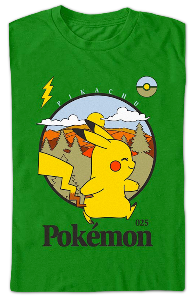 Pikachu Electric Type Pokemon T-Shirt